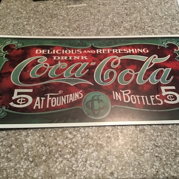Coca Cola | Accents | Classic Cocacola Sign Great Man Cave Sign Drink ...